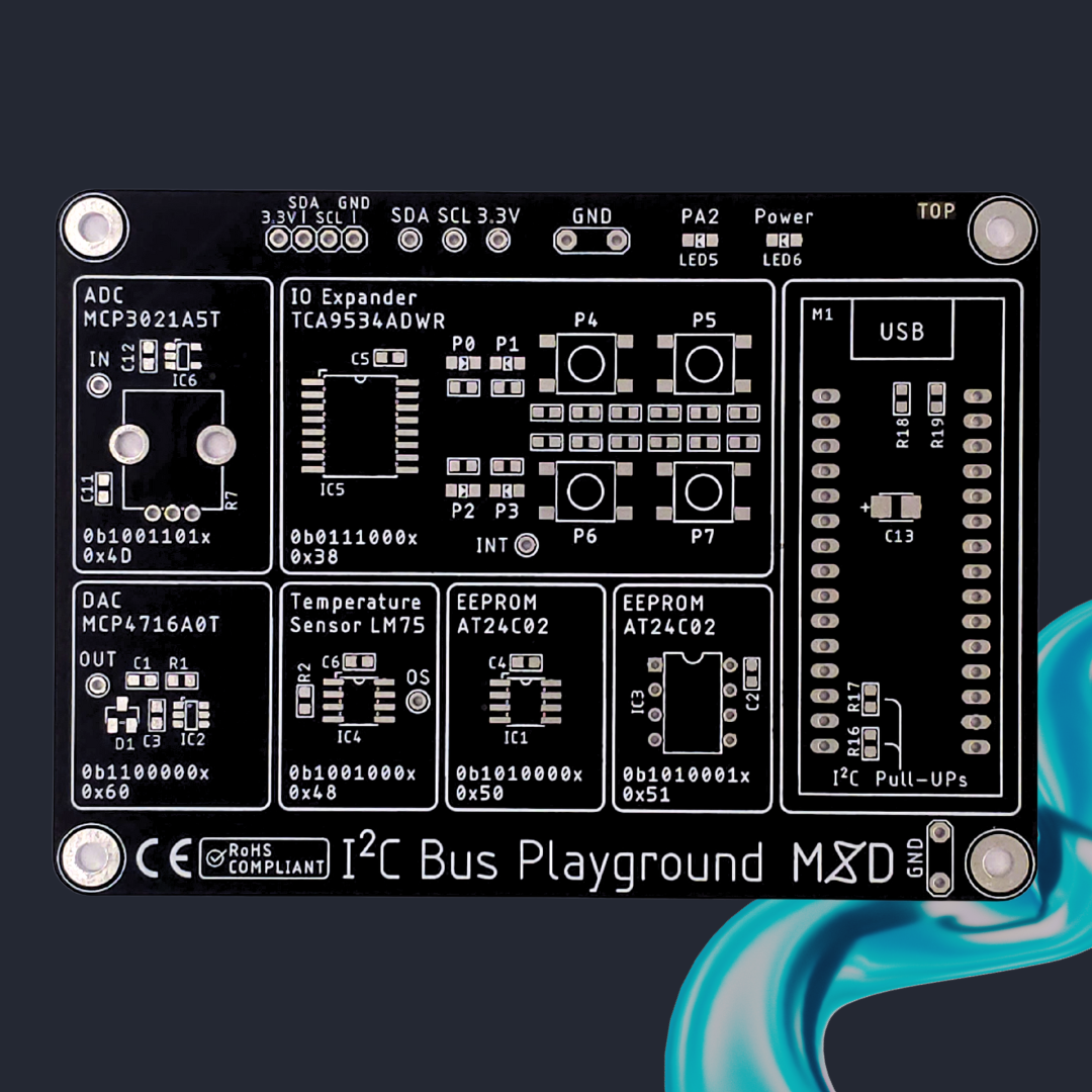 I2C Bus Playground Kit — Learn the I2C Protocol with 6 Real Peripherals ...